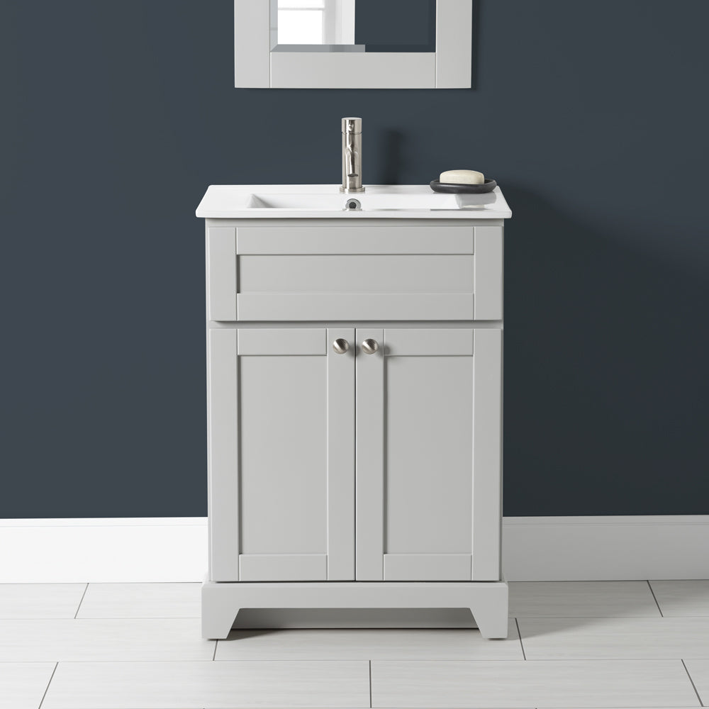 Stonewood 24" Vanity with Porcelain Top — Millcreek Bath and Kitchen